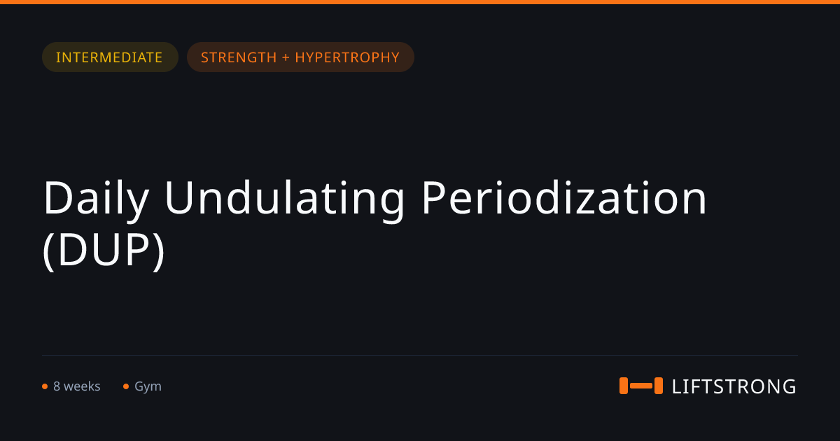Daily Undulating Periodization (DUP) | LiftStrong